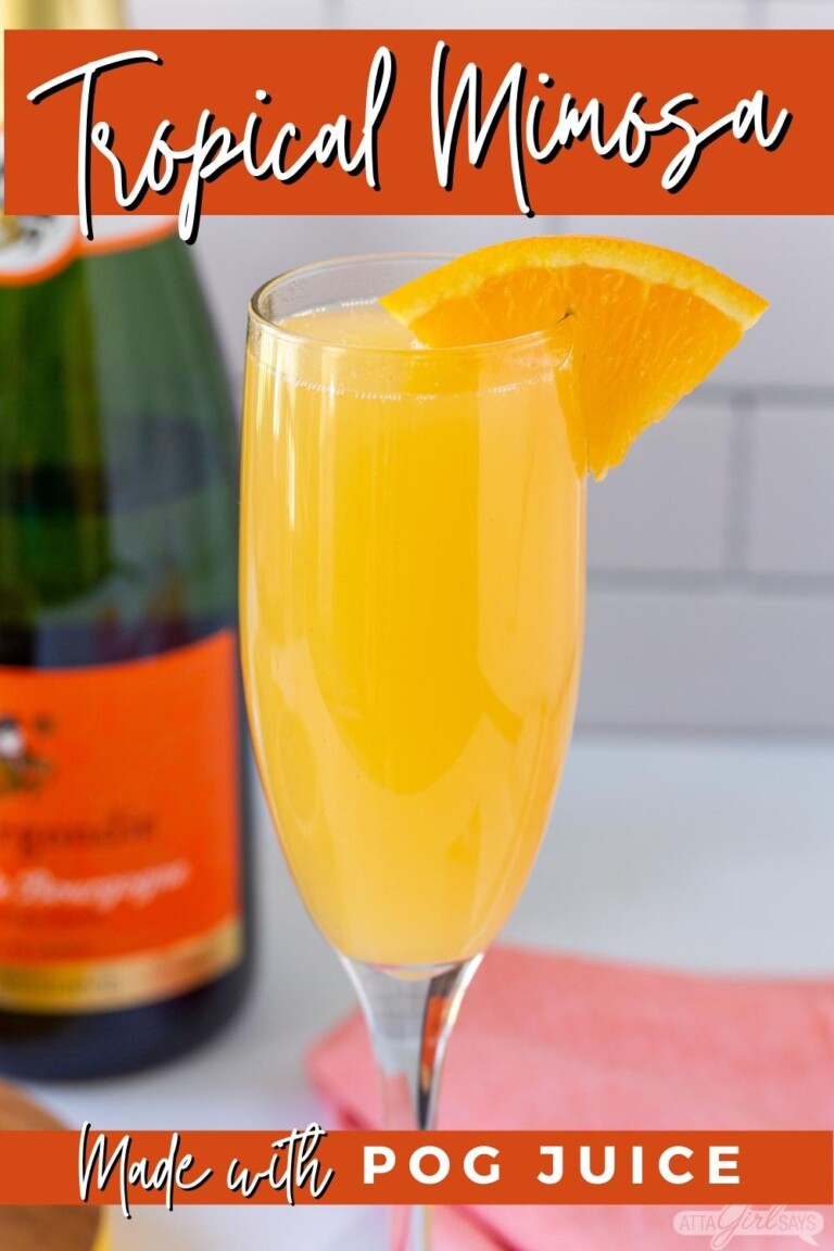 Easy & Delicious POG Juice Mimosa (With VIDEO): Atta Girl Says